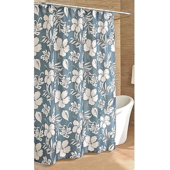 Caribbean Joe | Bath | Caribbean Joe Key West Shower Curtain Hibiscus ...